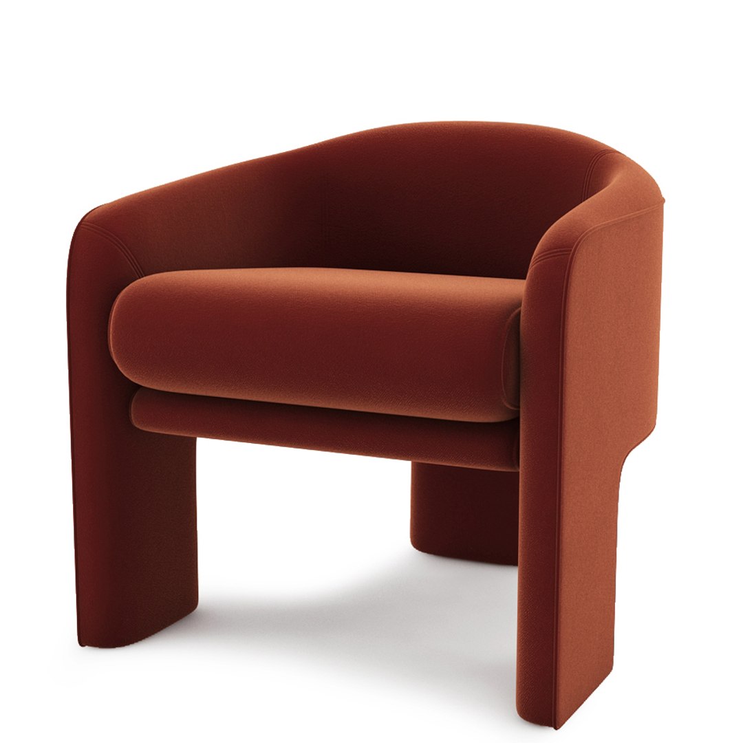 3D Model Vladimir Kagan Weiman Lounge Chair - TurboSquid 1603529