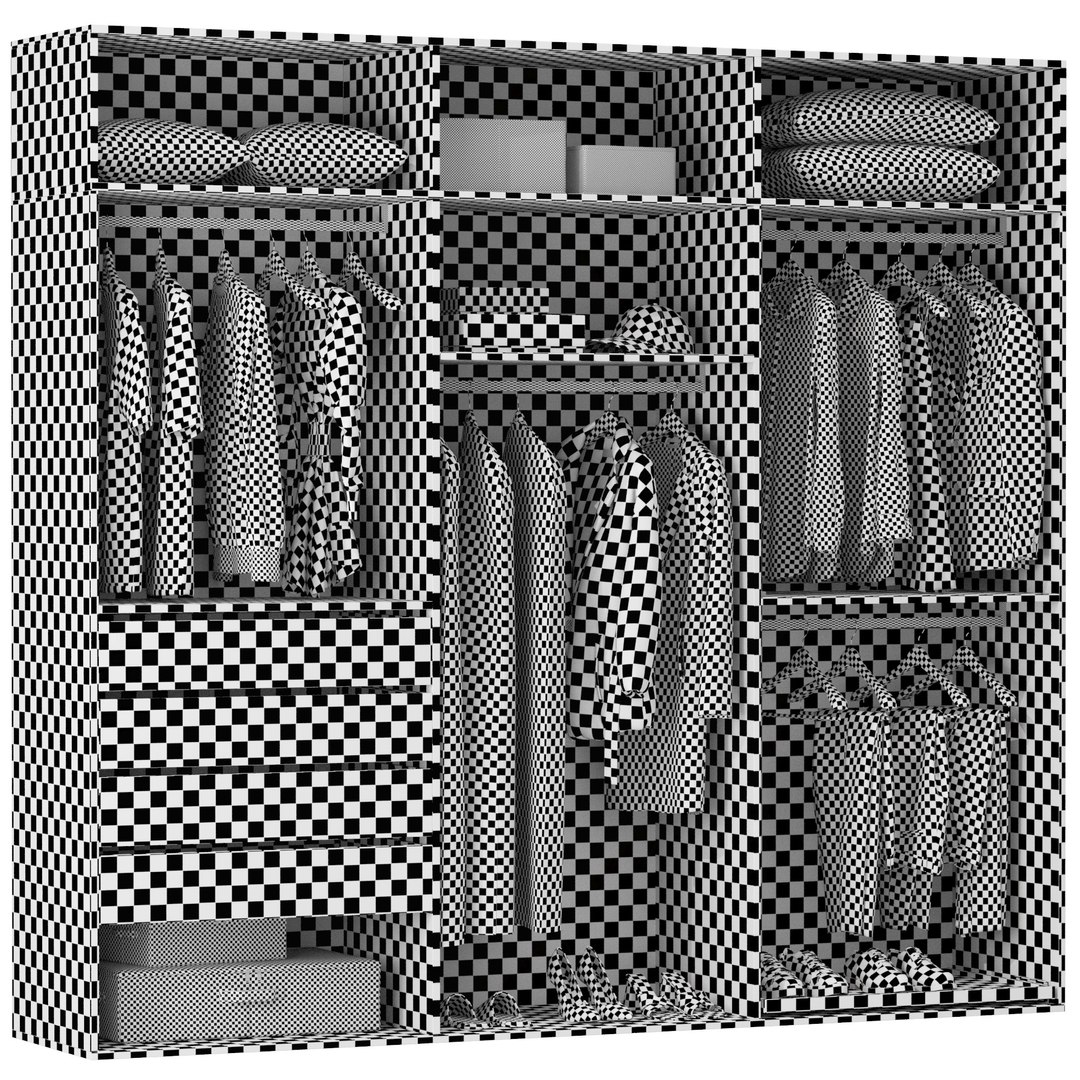 Wardrobe Set 01 3D Model - TurboSquid 2201720