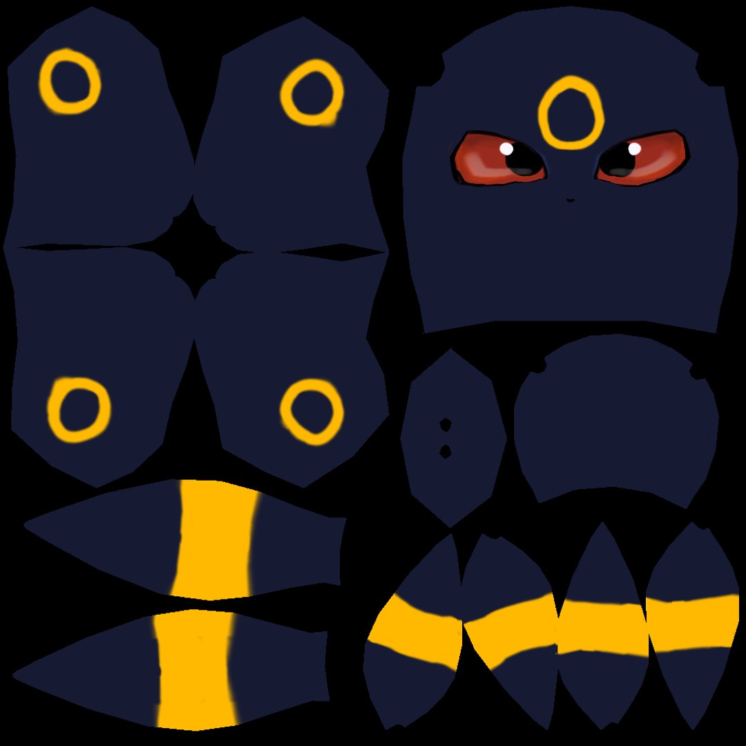 ANIMATED LOWPOLY UMBREON 3D Model - TurboSquid 2247242