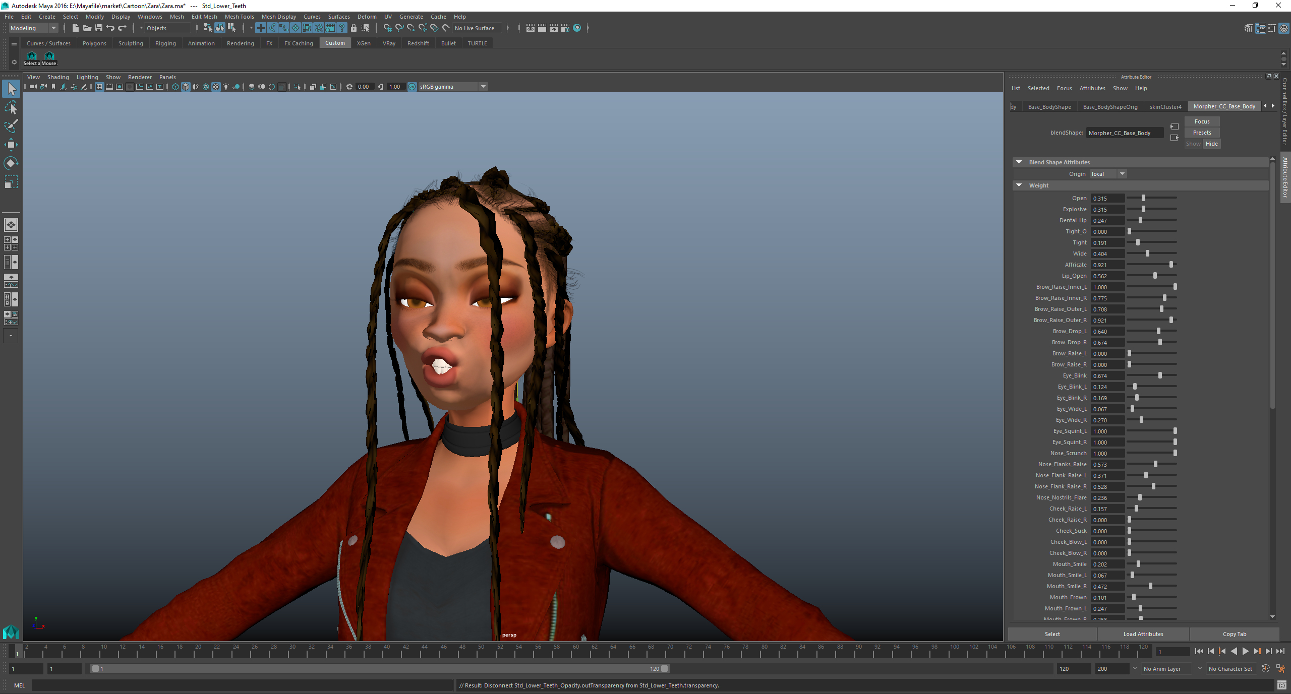 Stylized Cartoon Girl Character Rigged 3D 모델 - TurboSquid 1921927