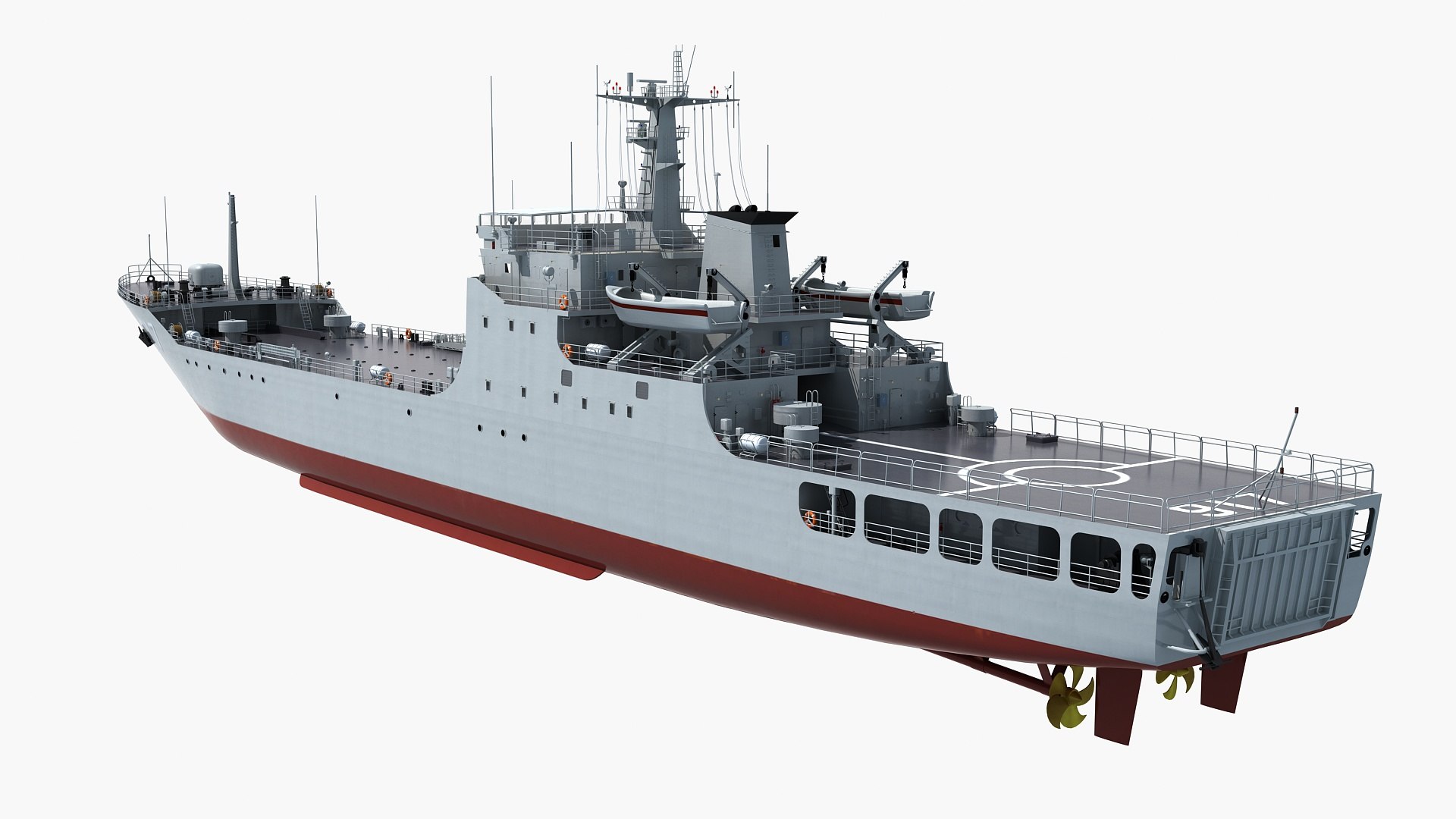 3D Type 072A Landing Ship - TurboSquid 2249952