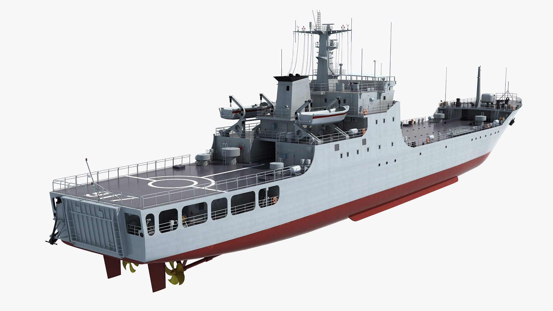 3D Type 072A Landing Ship - TurboSquid 2249952