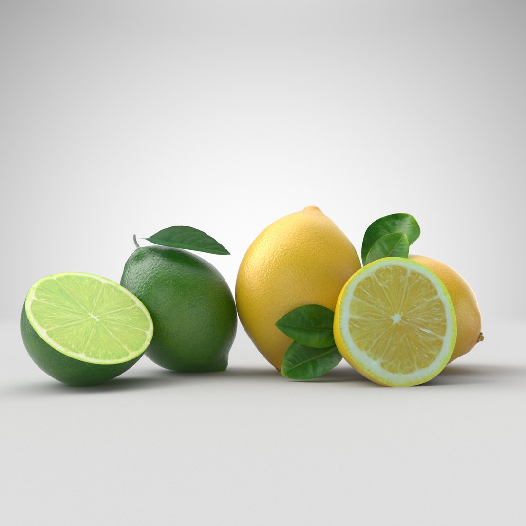 Lemon lime 3D model - TurboSquid 1574362