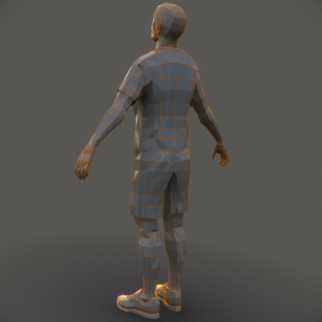 3d Man Rigged Model