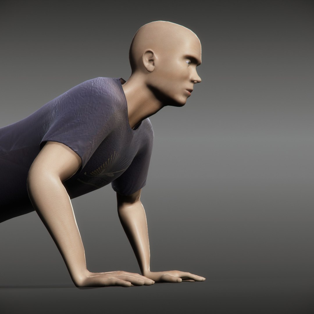 3d Man Rigged Model