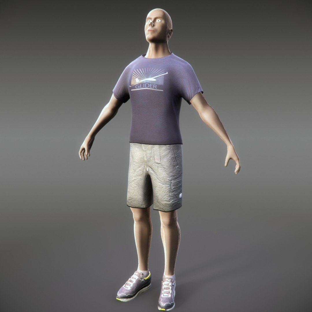 3d Man Rigged Model
