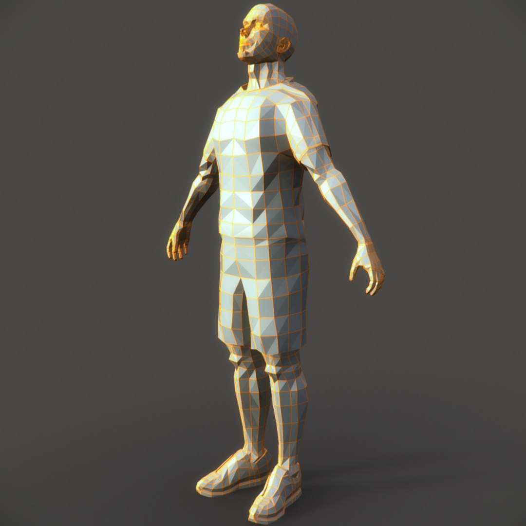 3d Man Rigged Model