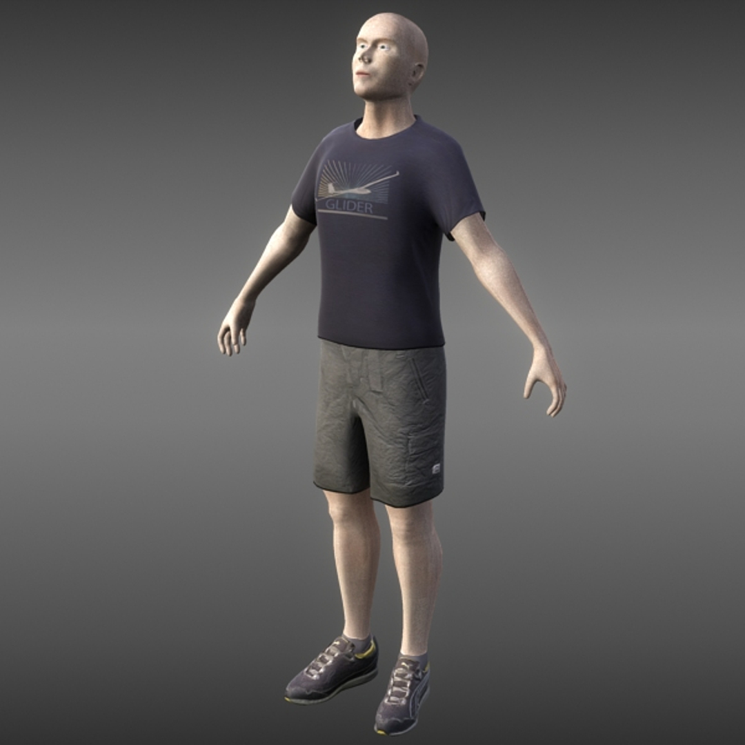 3d Man Rigged Model
