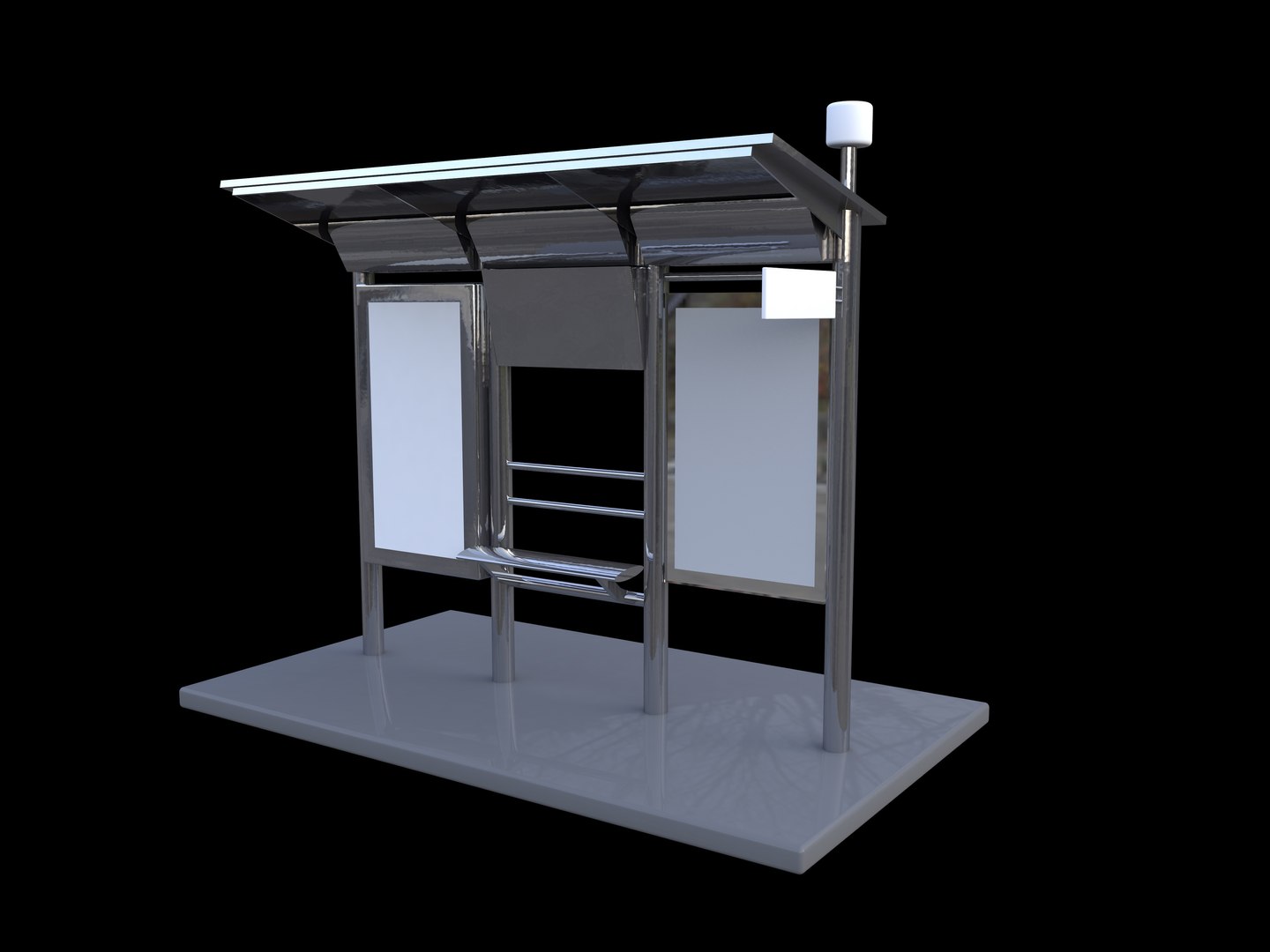 3D Model Bus Station - TurboSquid 1344538