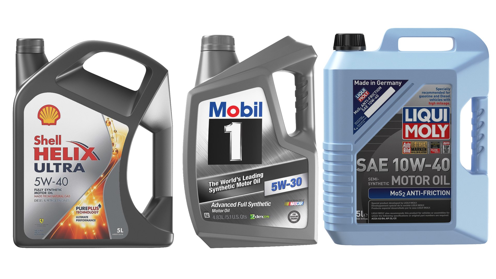 3D Three Detailed Motor Oil Bottles model - TurboSquid 2034458