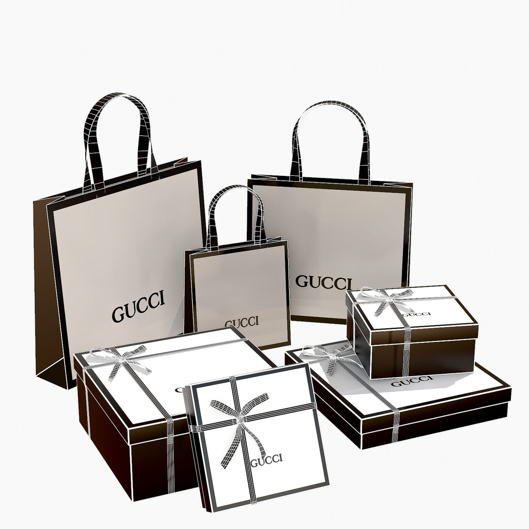 Box gucci gift 3D model - TurboSquid 1652699