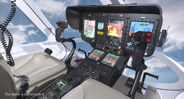 Airbus H145 Hubschrauber-Cockpit 3D-Modell - TurboSquid 1339405
