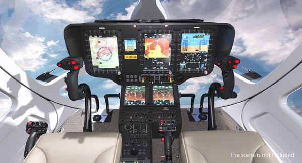 Airbus H145 Hubschrauber-Cockpit 3D-Modell - TurboSquid 1339405