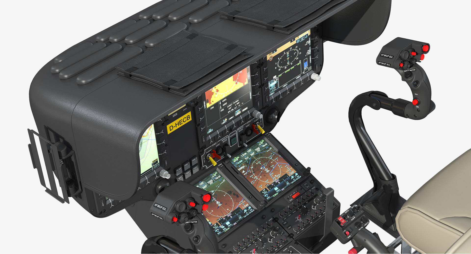 Airbus H145 Hubschrauber-Cockpit 3D-Modell - TurboSquid 1339405