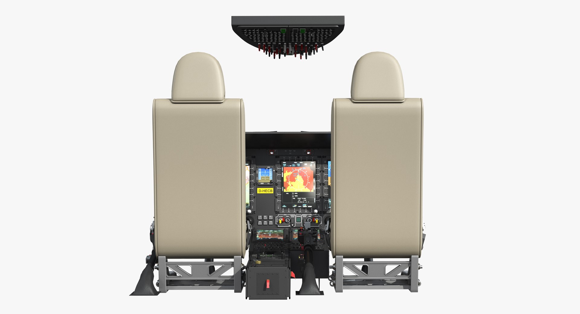 3D Model Airbus H145 Helicopter Cockpit - TurboSquid 1339405