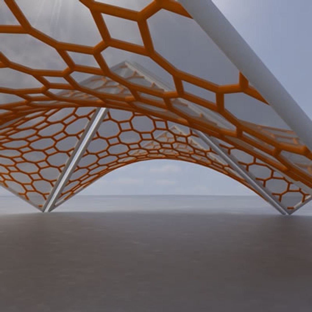 3d model membrane structure super 06