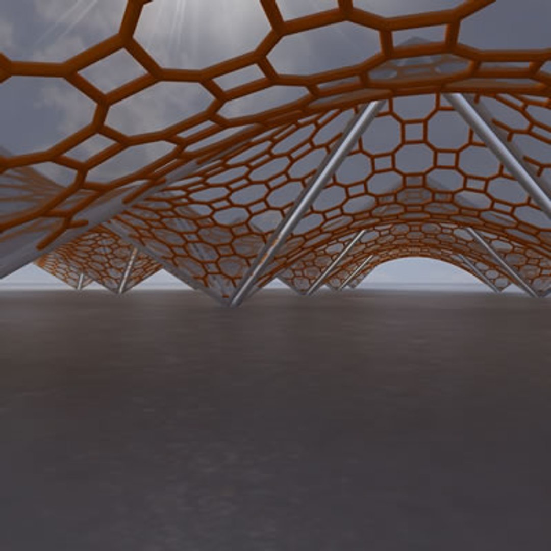3d model membrane structure super 06