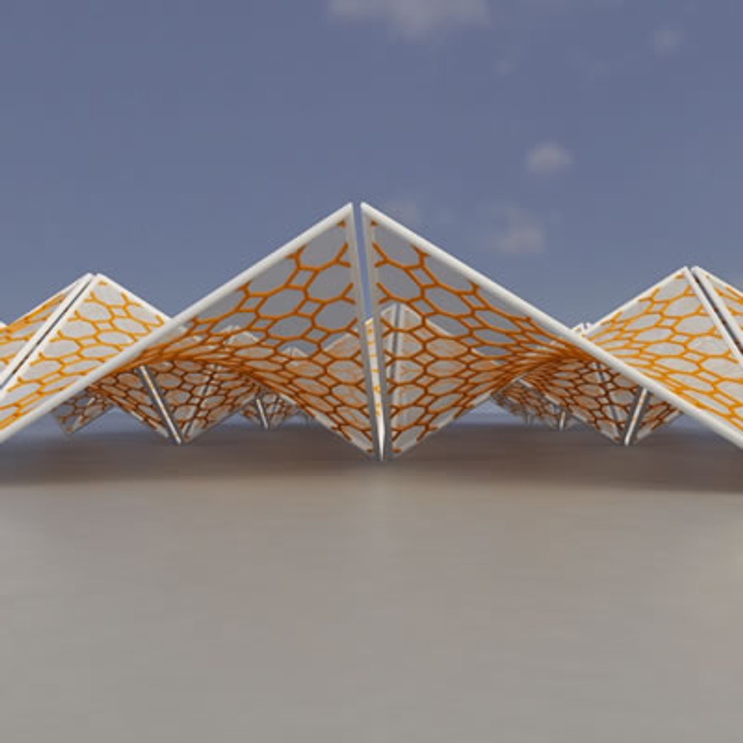 3d model membrane structure super 06