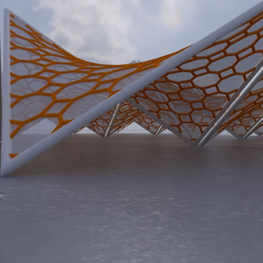 3d model membrane structure super 06