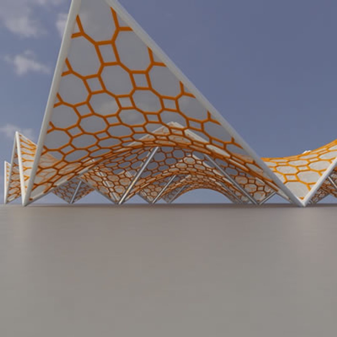 3d model membrane structure super 06