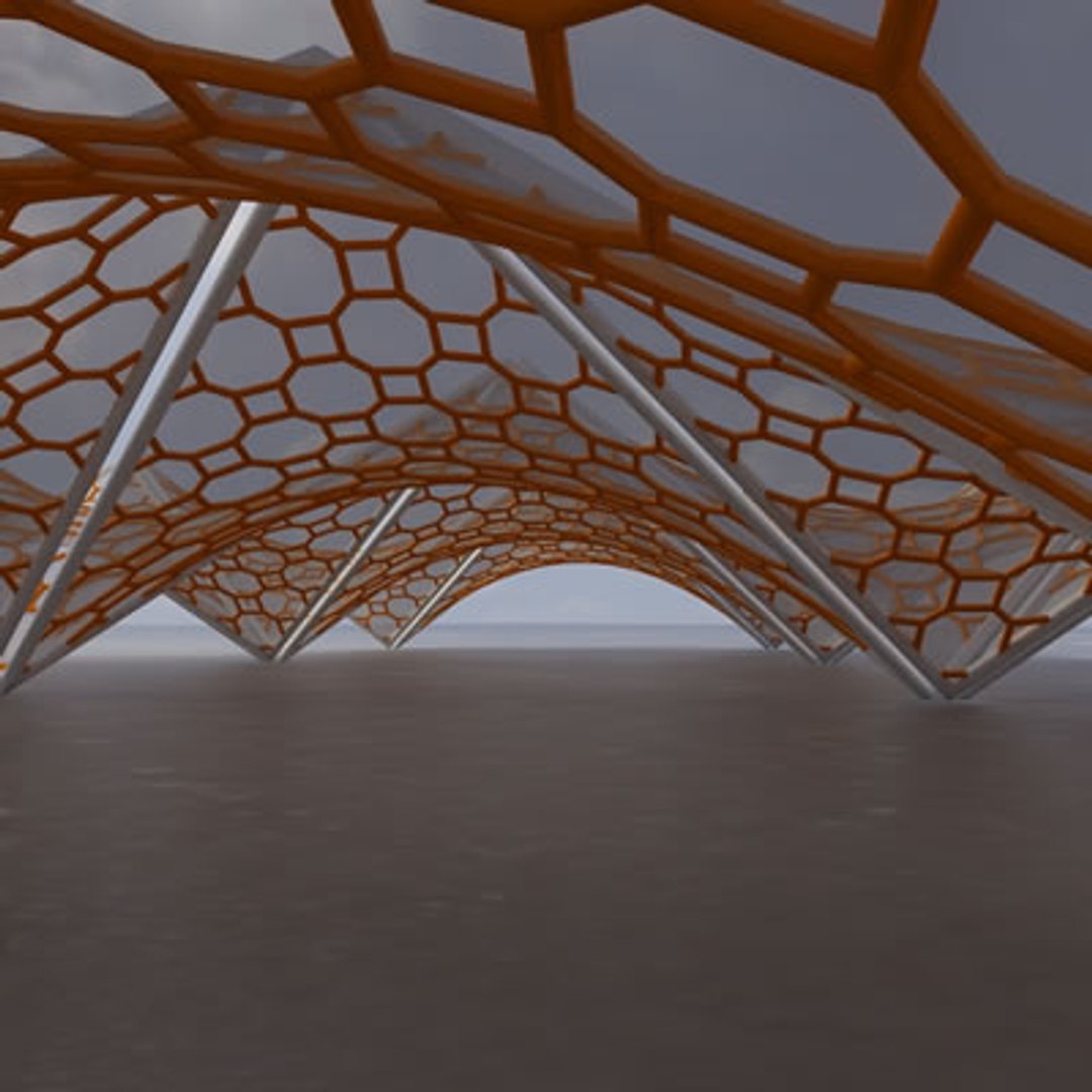 3d model membrane structure super 06