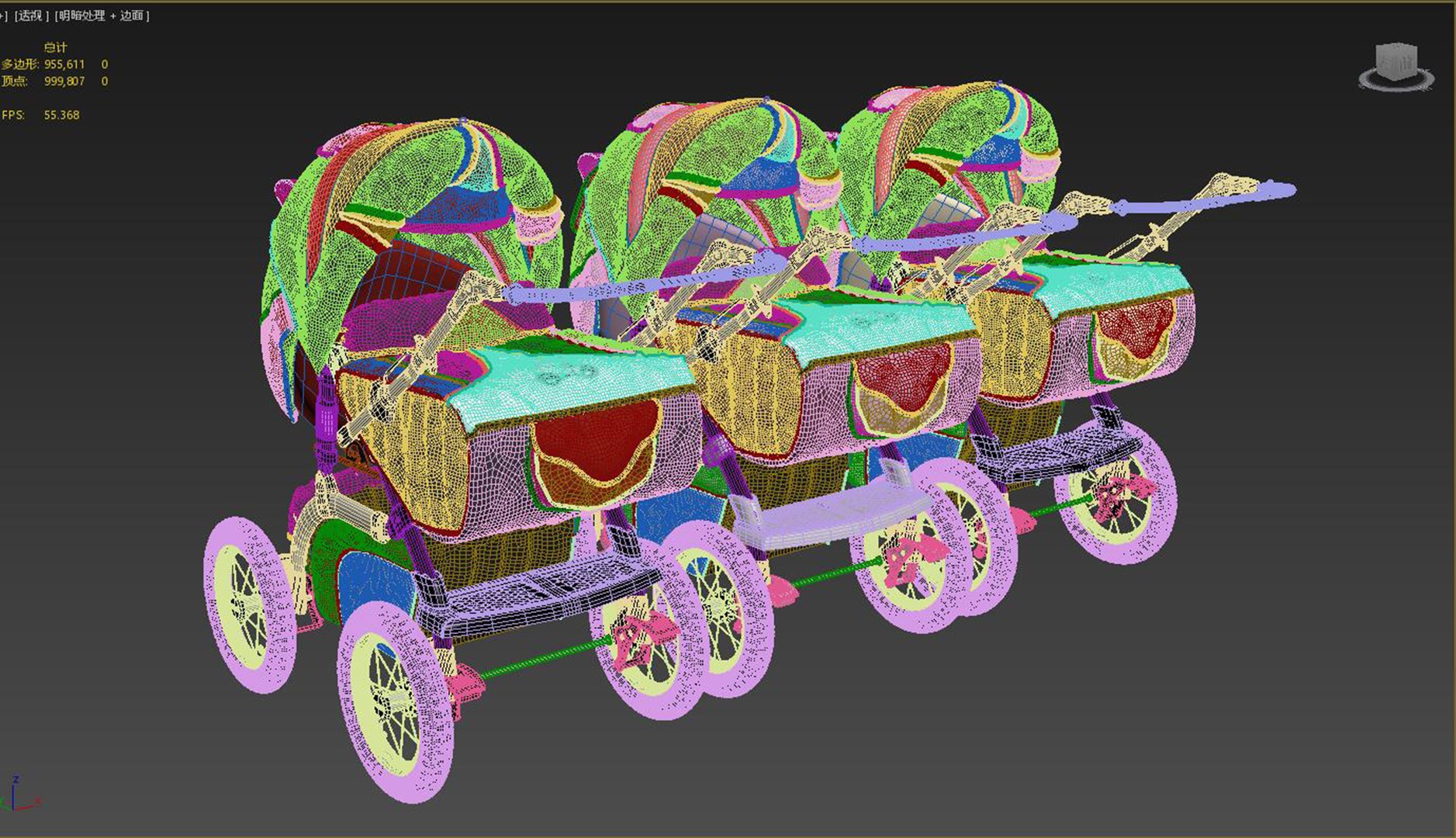 Baby Carriage Stroller Baby Care 3D - TurboSquid 1714385