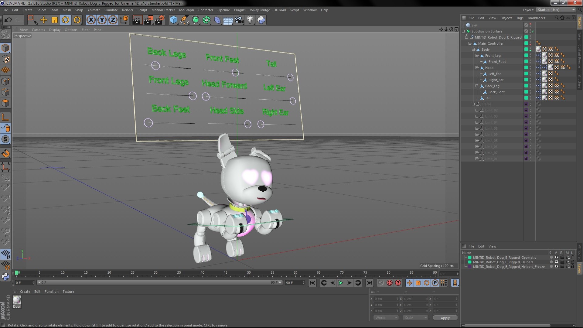 3D MINTiD Robot Dog E Rigged for Cinema 4D - TurboSquid 2081379