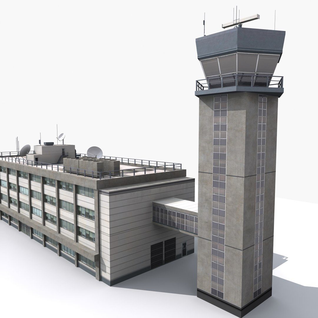 3dsmax Airport Air Tower