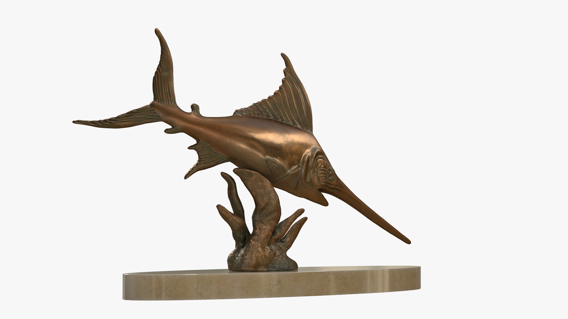 Swordfish Sculpture 3D Model - TurboSquid 1915422