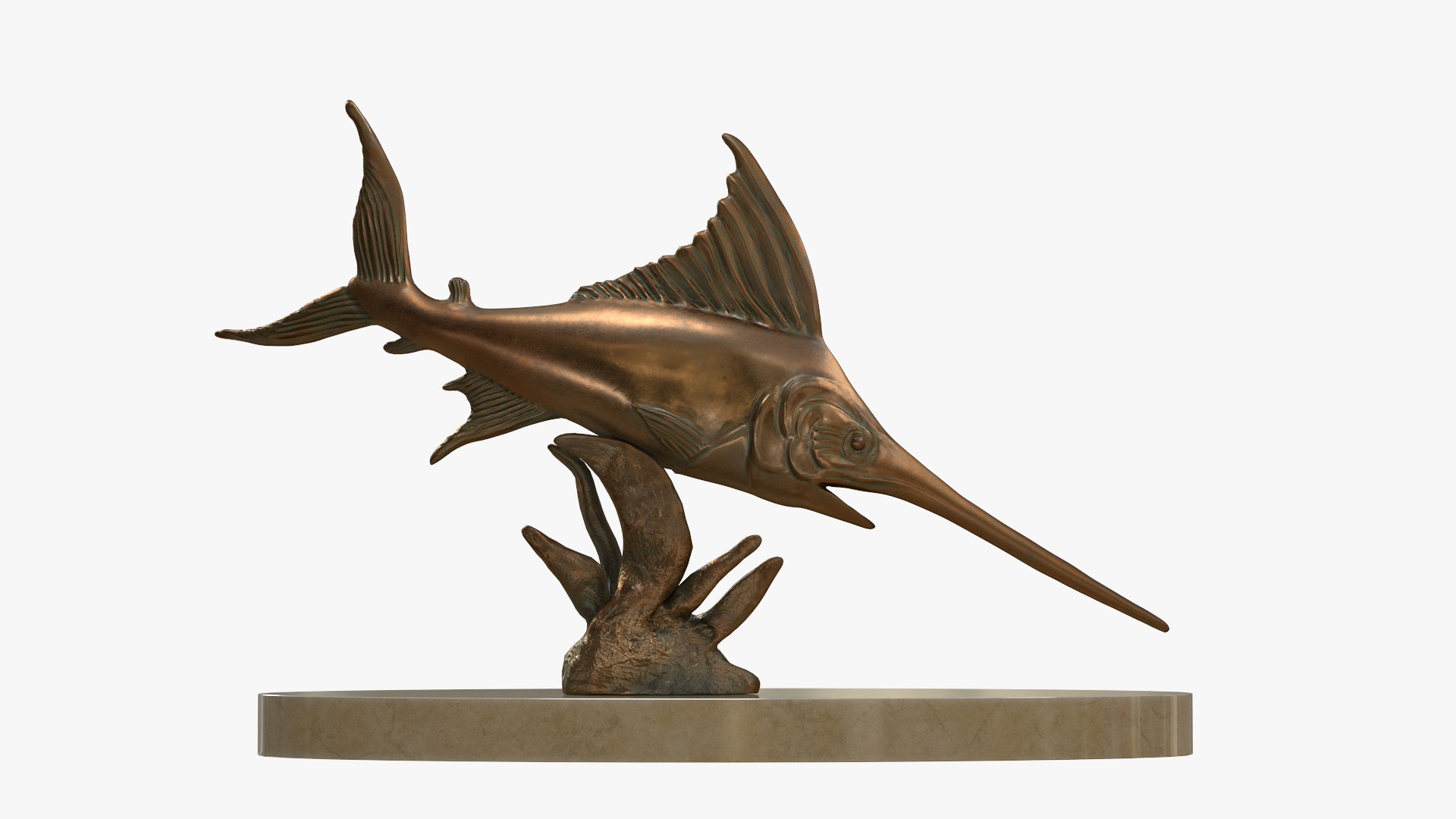 Swordfish Sculpture 3D Model - TurboSquid 1915422