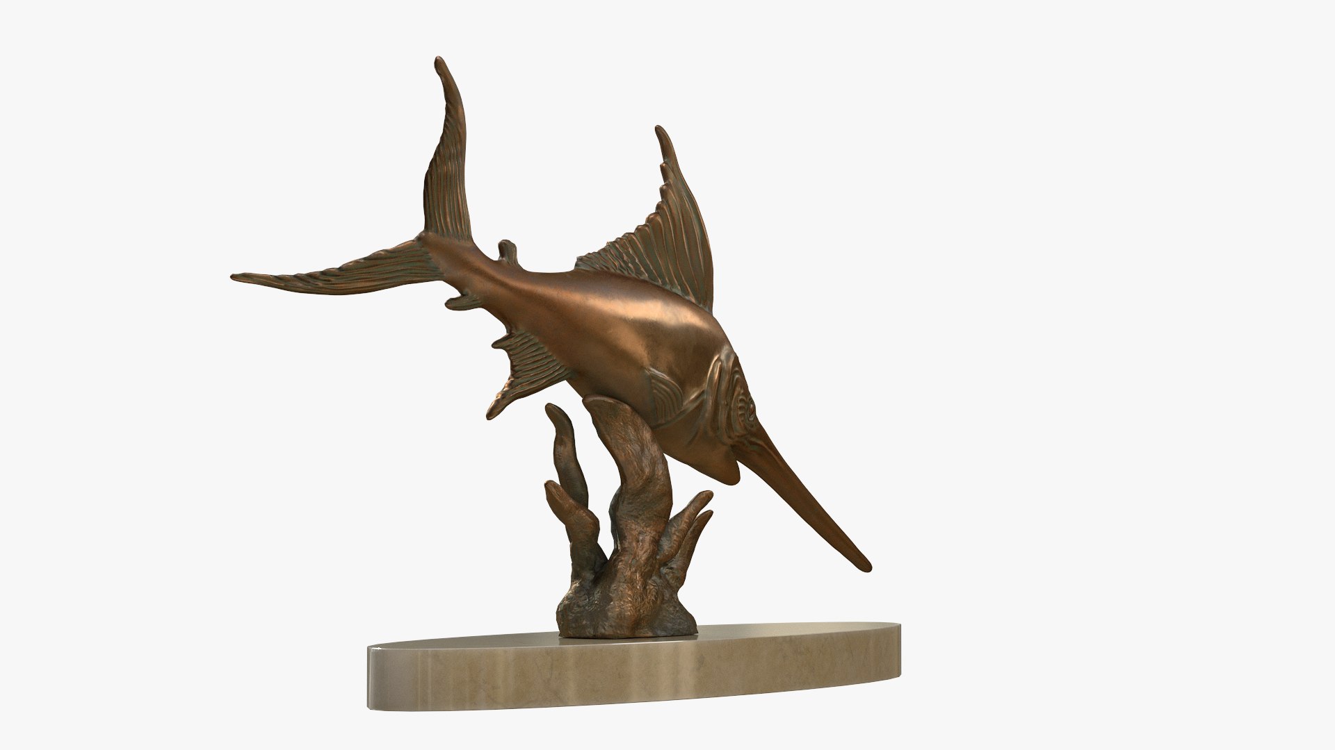 Swordfish Sculpture 3D Model - TurboSquid 1915422