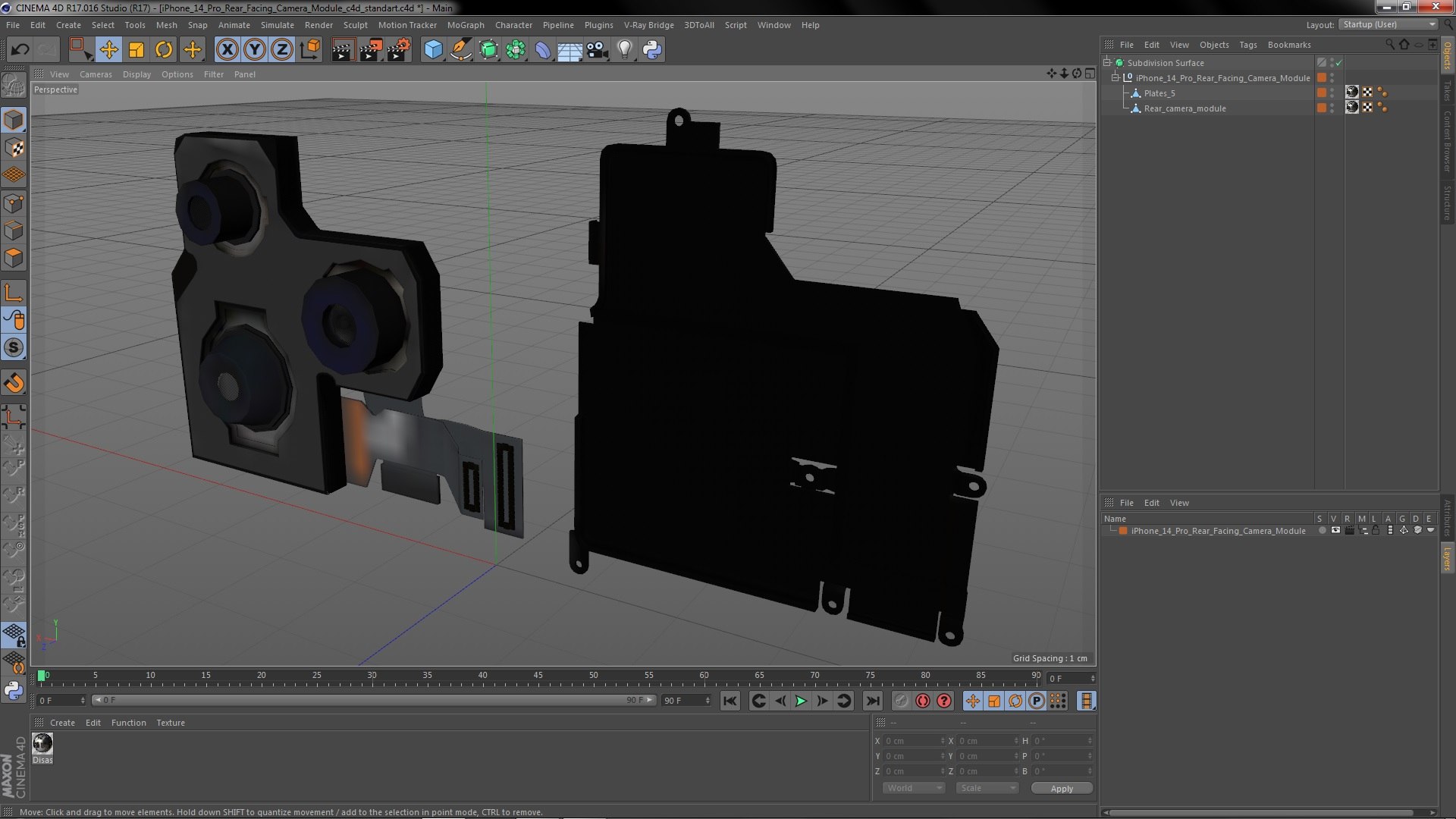 IPhone 14 Pro Rear Facing Camera Module 3D model - TurboSquid 2089764