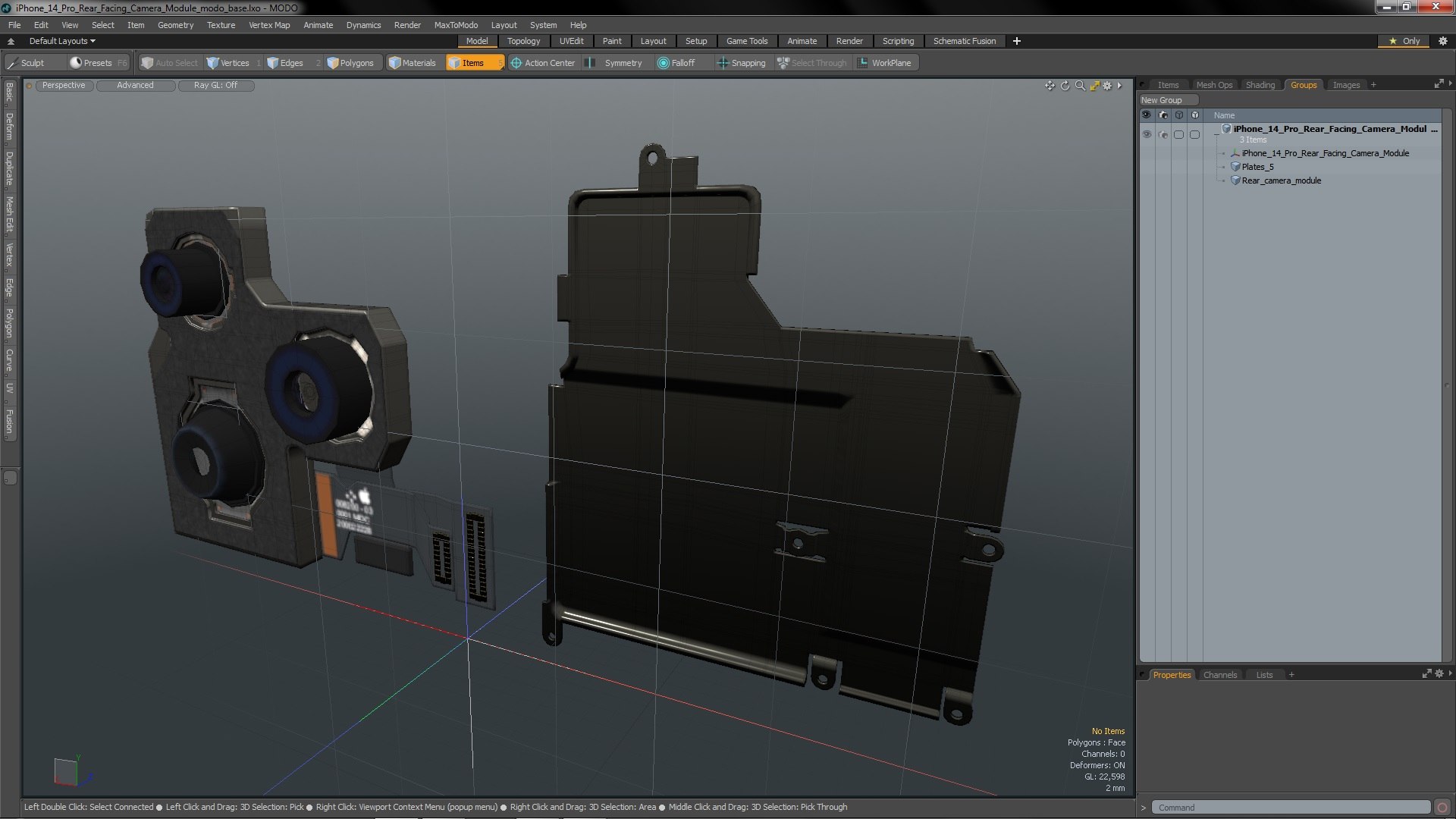 IPhone 14 Pro Rear Facing Camera Module 3D model - TurboSquid 2089764