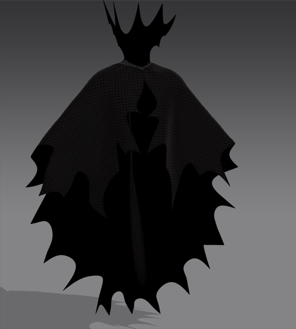3D Model Vampiric Bat Cape - TurboSquid 1613382