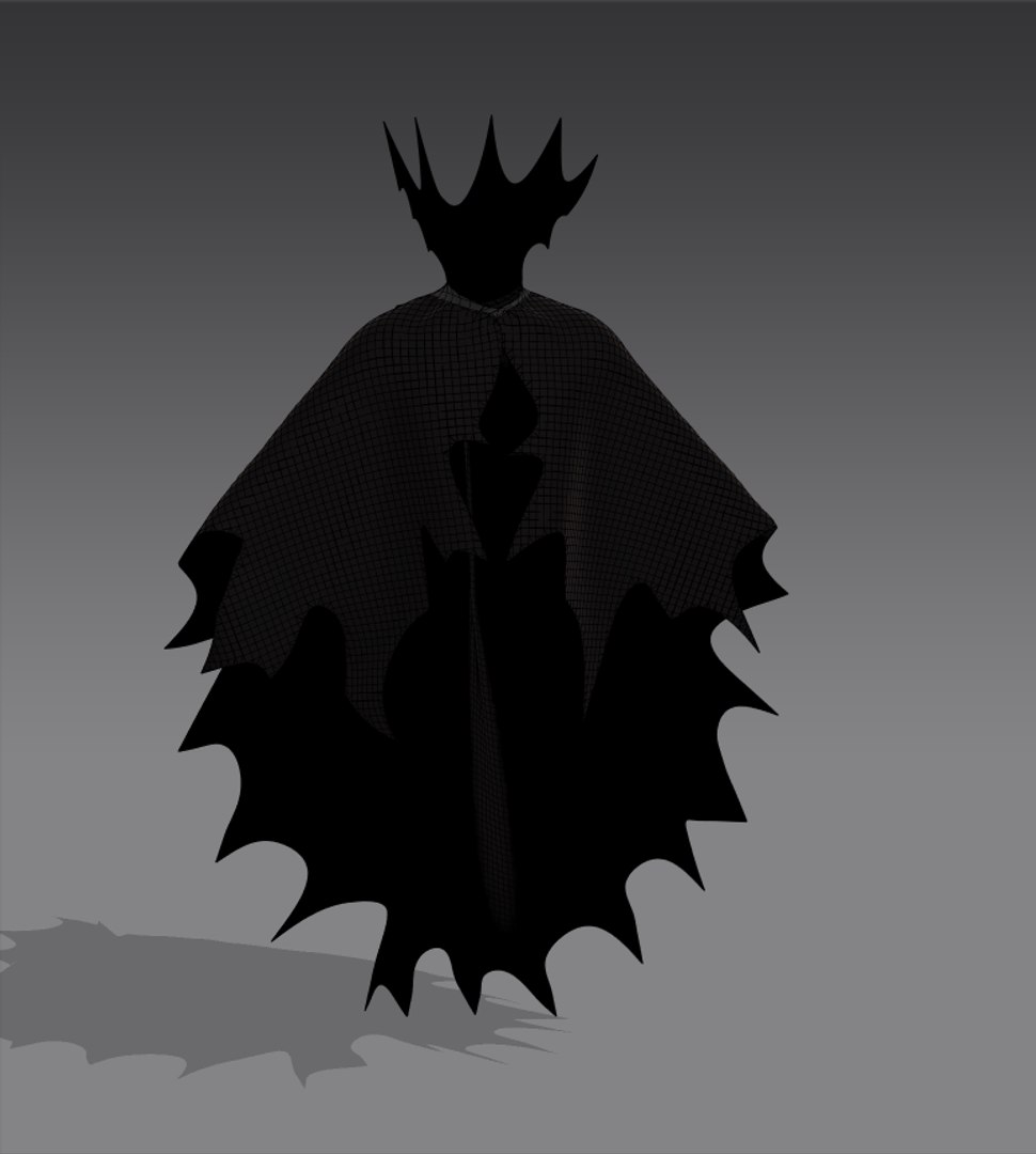 3D Model Vampiric Bat Cape - TurboSquid 1613382