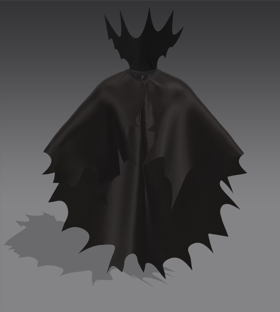3D Model Vampiric Bat Cape - TurboSquid 1613382