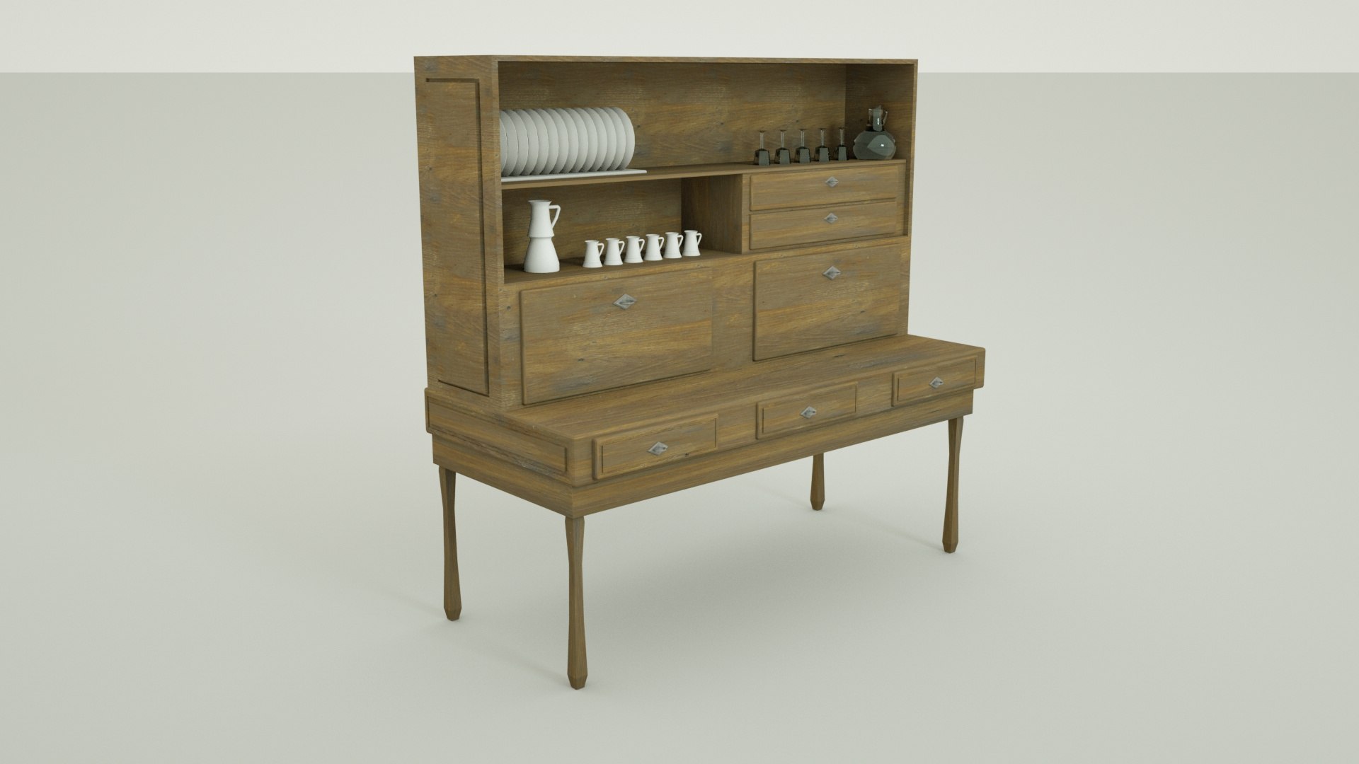 KITCHEN CUPBOARD 3D Model - TurboSquid 1840393