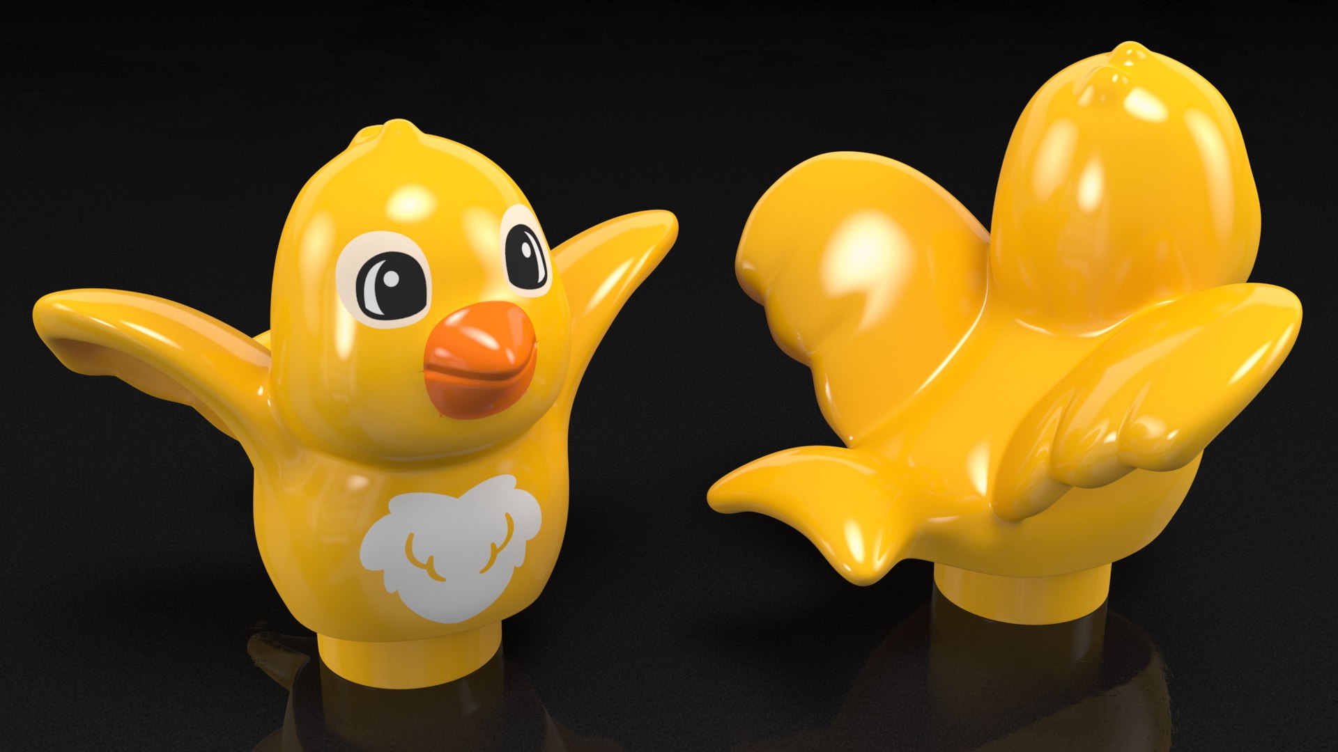 3D Lego Duplo Bird Model - TurboSquid 1825818