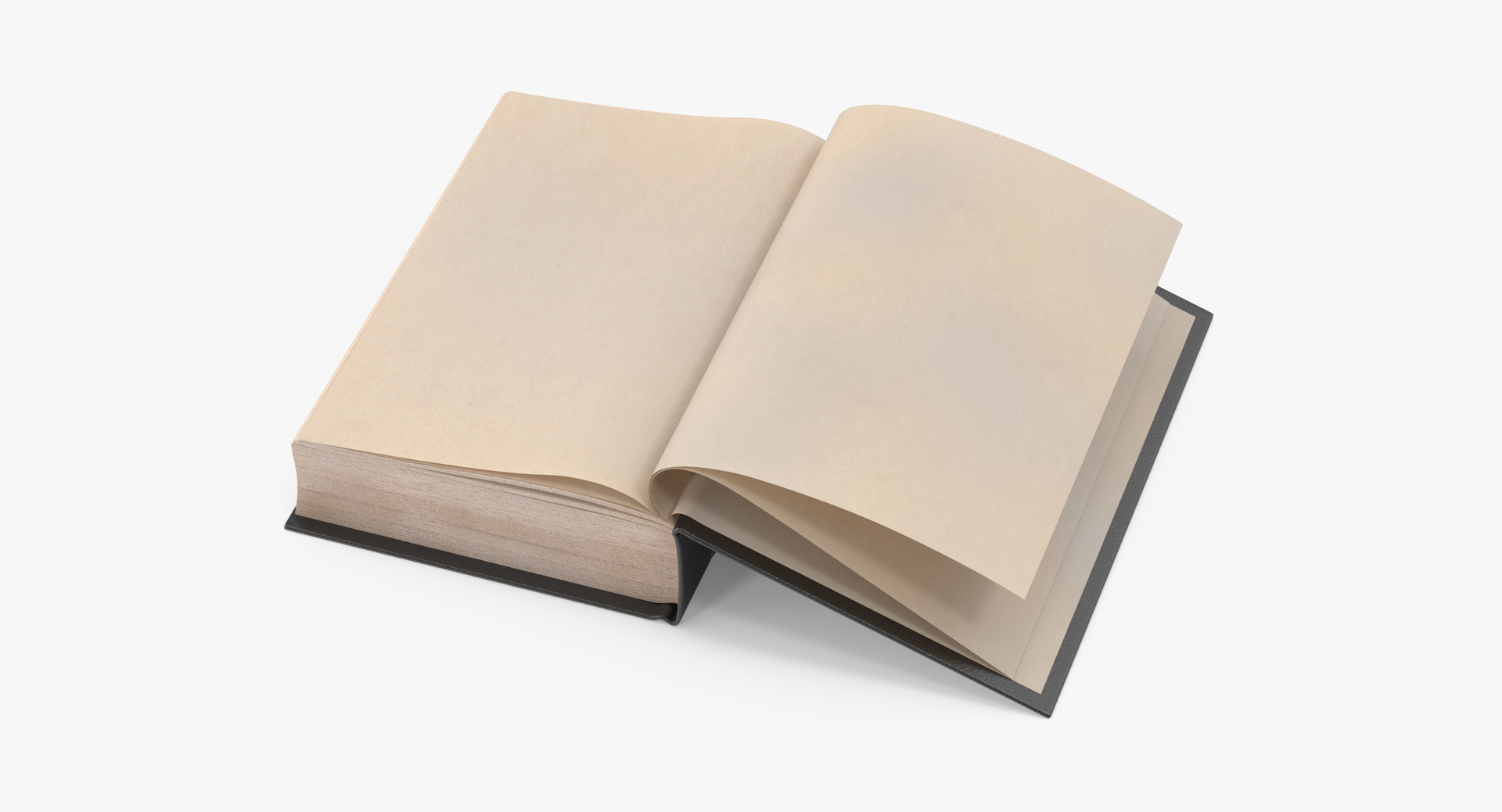 3d Classic Book 01 Open