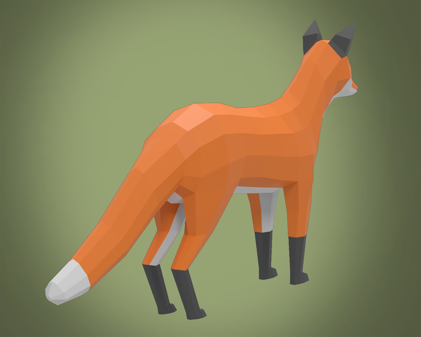 3D Stylized lowpoly FOX - TurboSquid 2121956