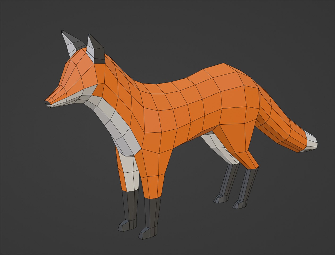 3D Stylized Lowpoly FOX - TurboSquid 2121956