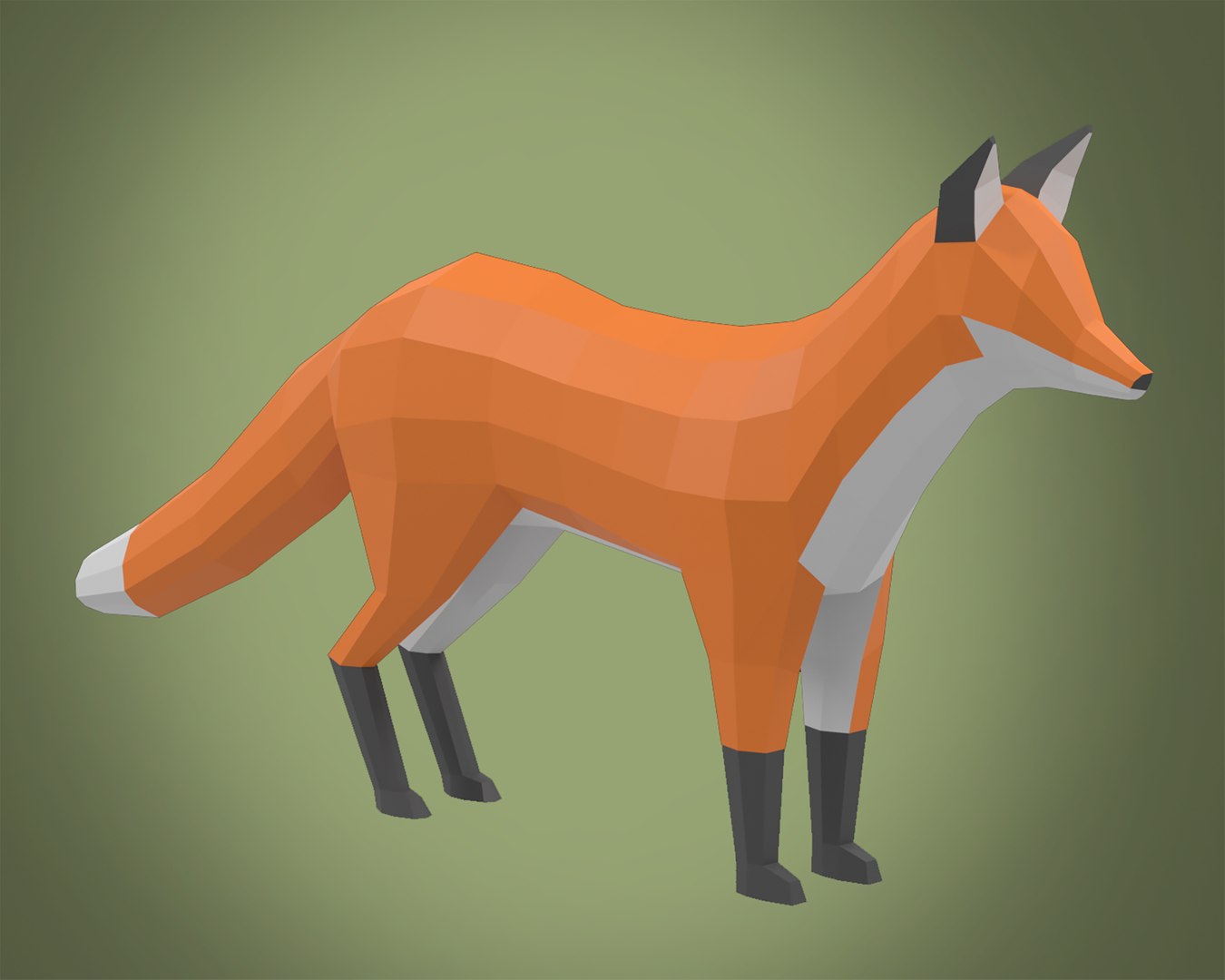 3D Stylized Lowpoly FOX - TurboSquid 2121956