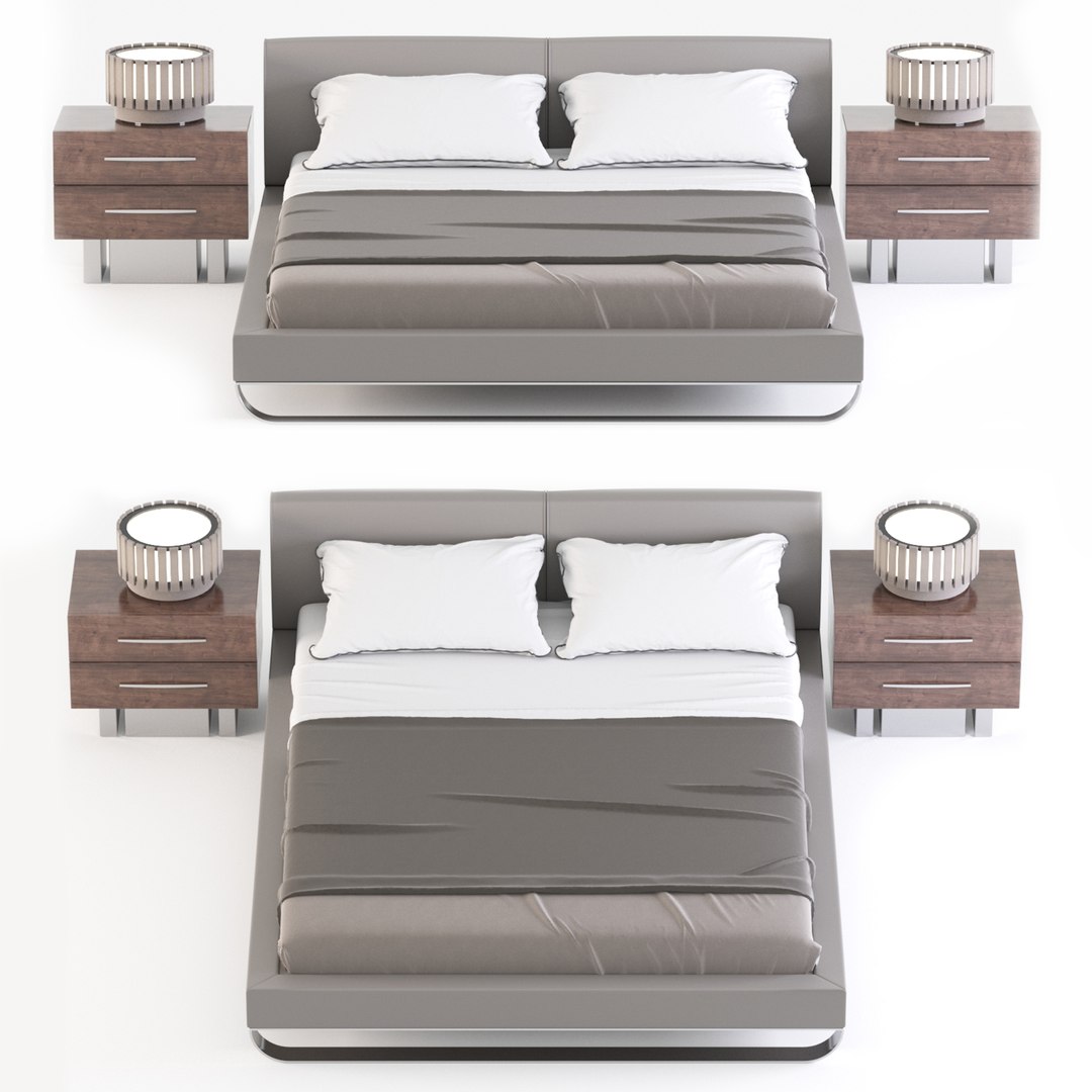 3D Model King Bed Chelsea - TurboSquid 1281529
