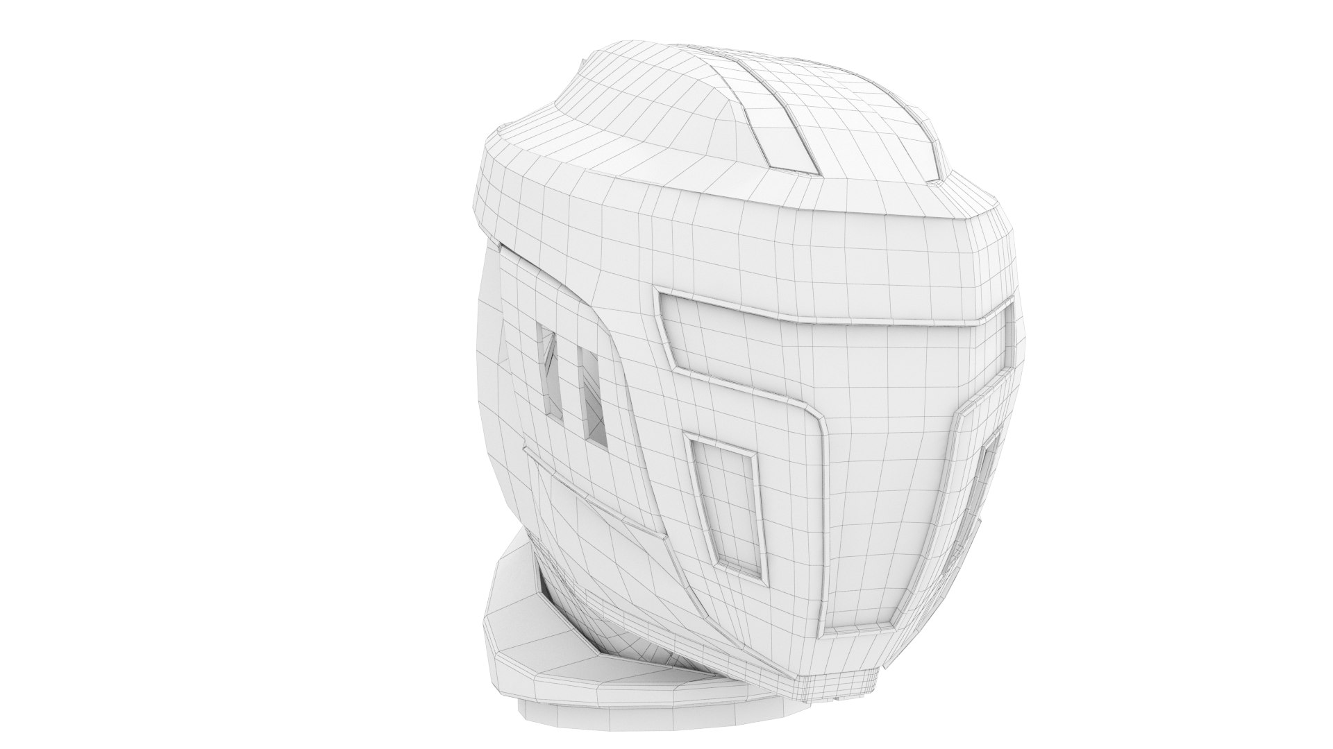 Robo Head Helmet Model - TurboSquid 2106531