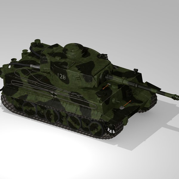 3d german wwii tank tracks model