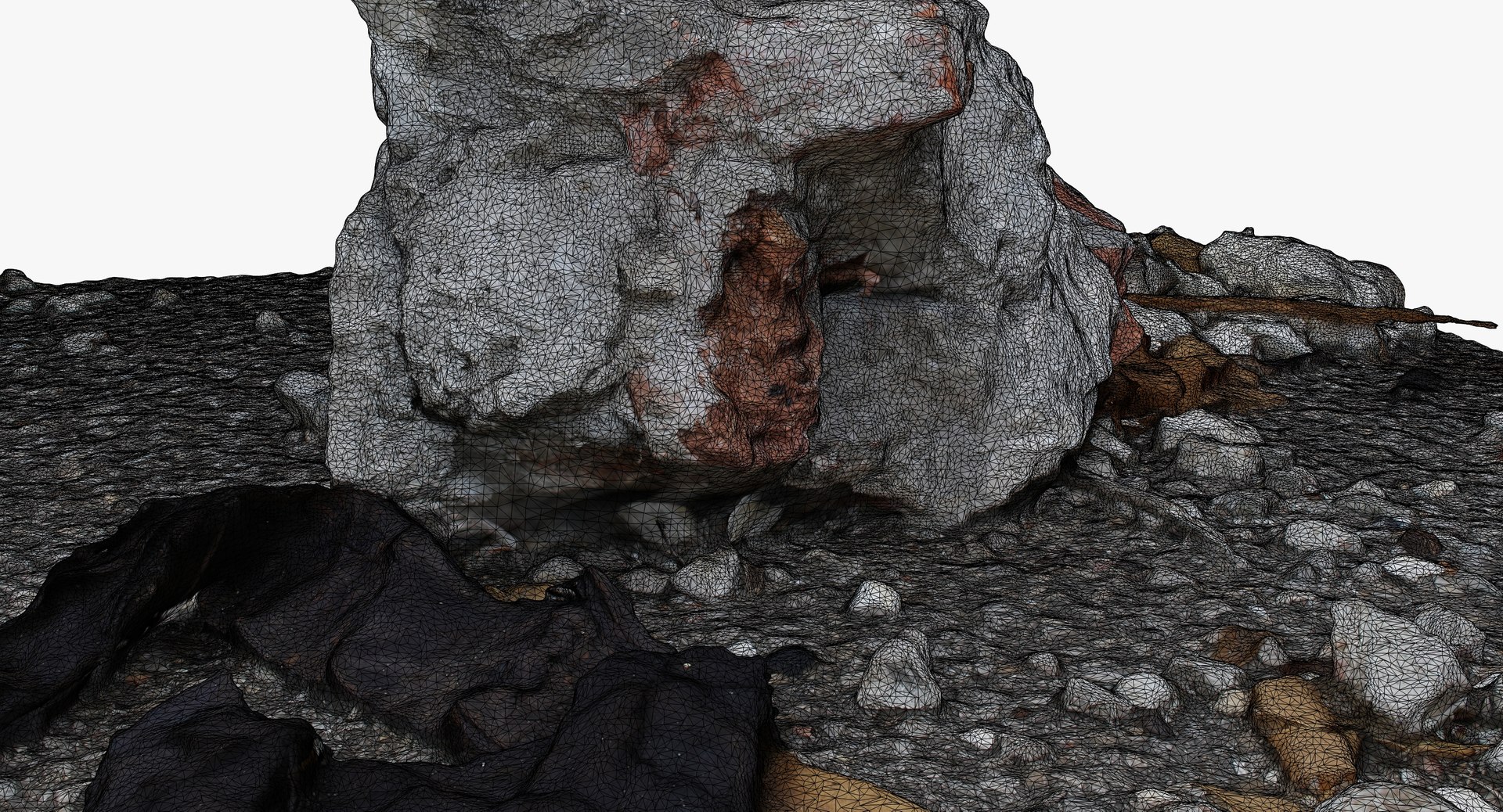 stone brick scan 3d model