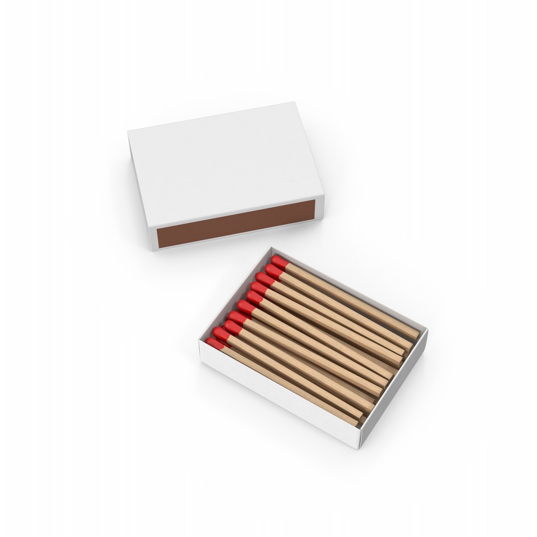 Opened Matchbox 3D Model - TurboSquid 2181098