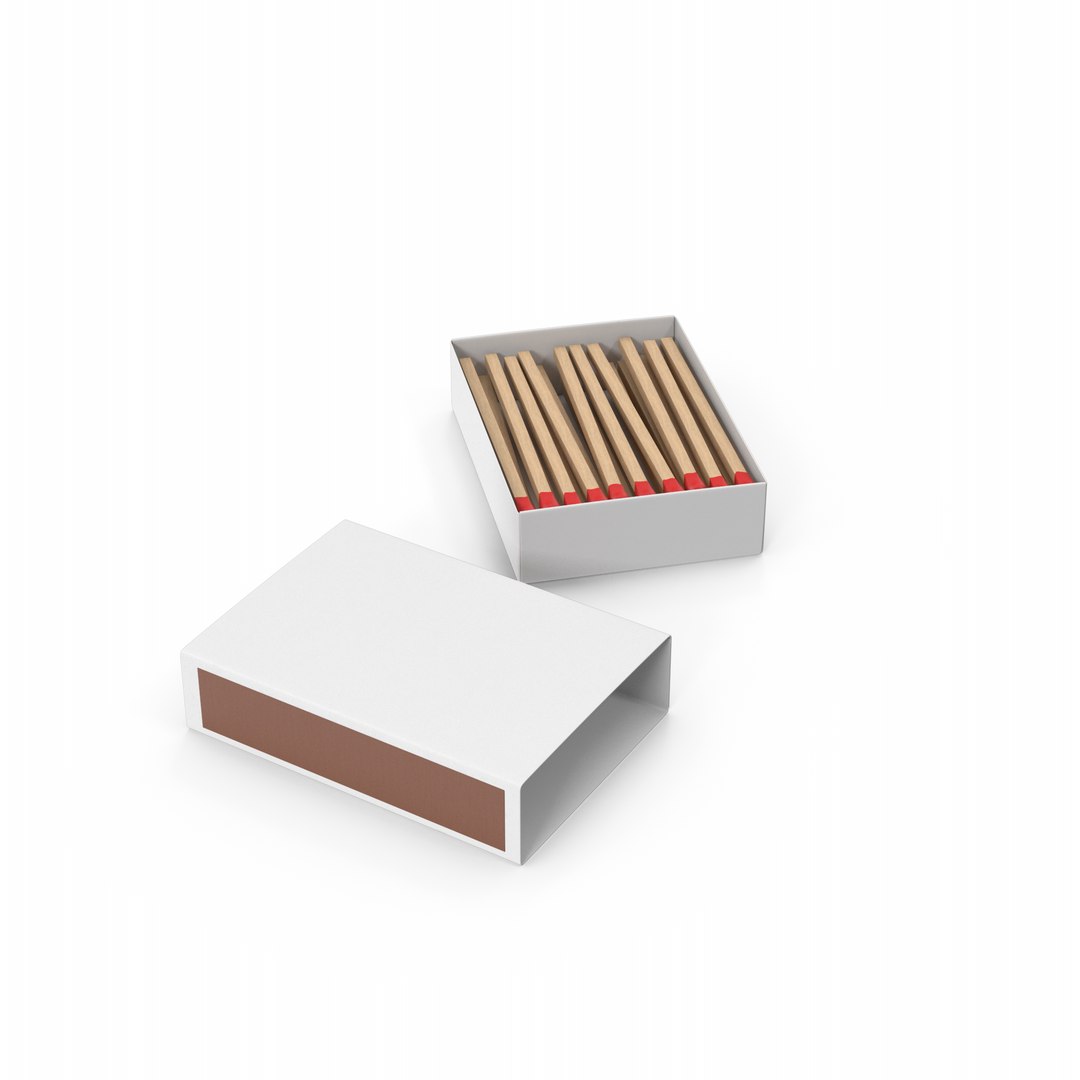 Opened Matchbox 3D Model - TurboSquid 2181098