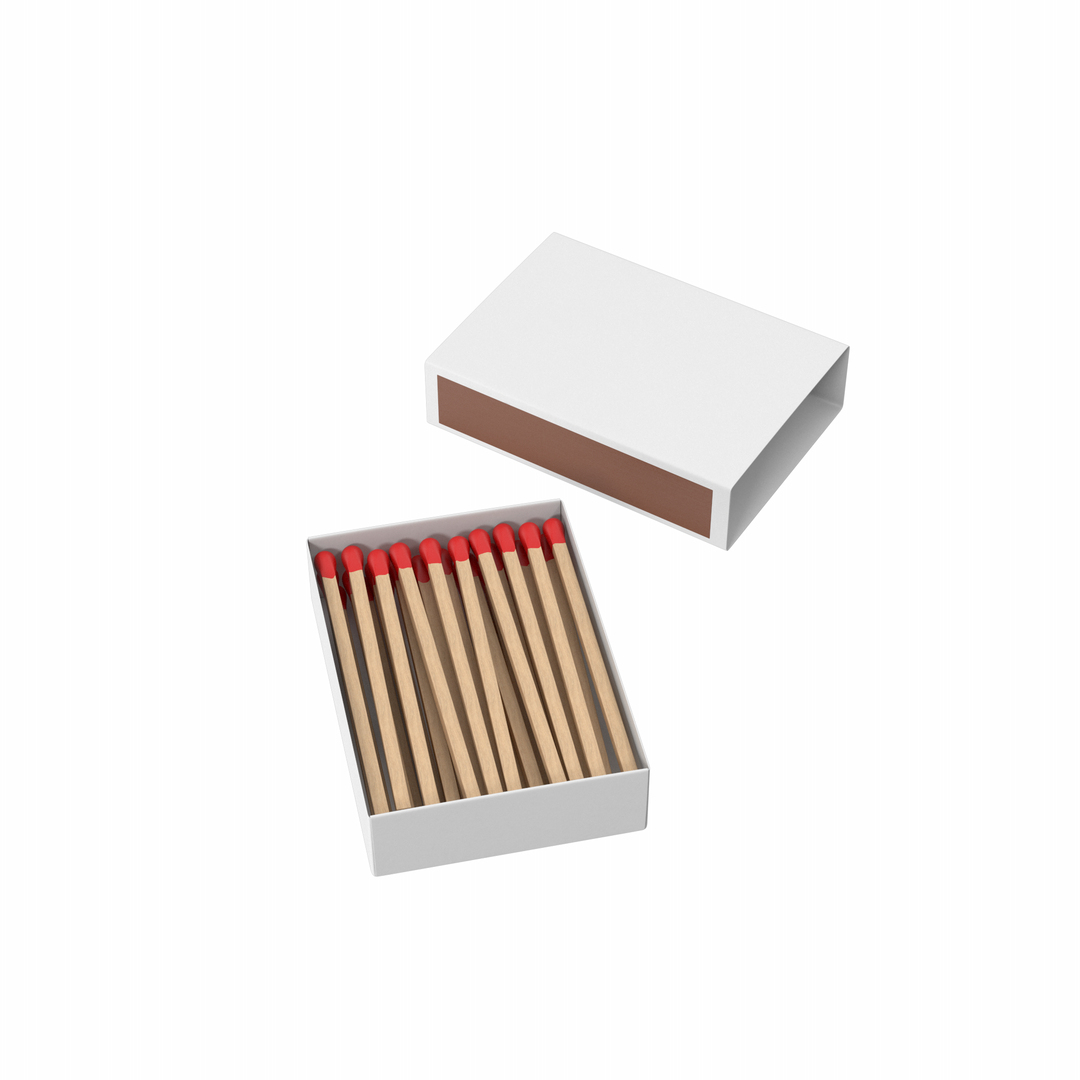 Opened Matchbox 3D Model - TurboSquid 2181098