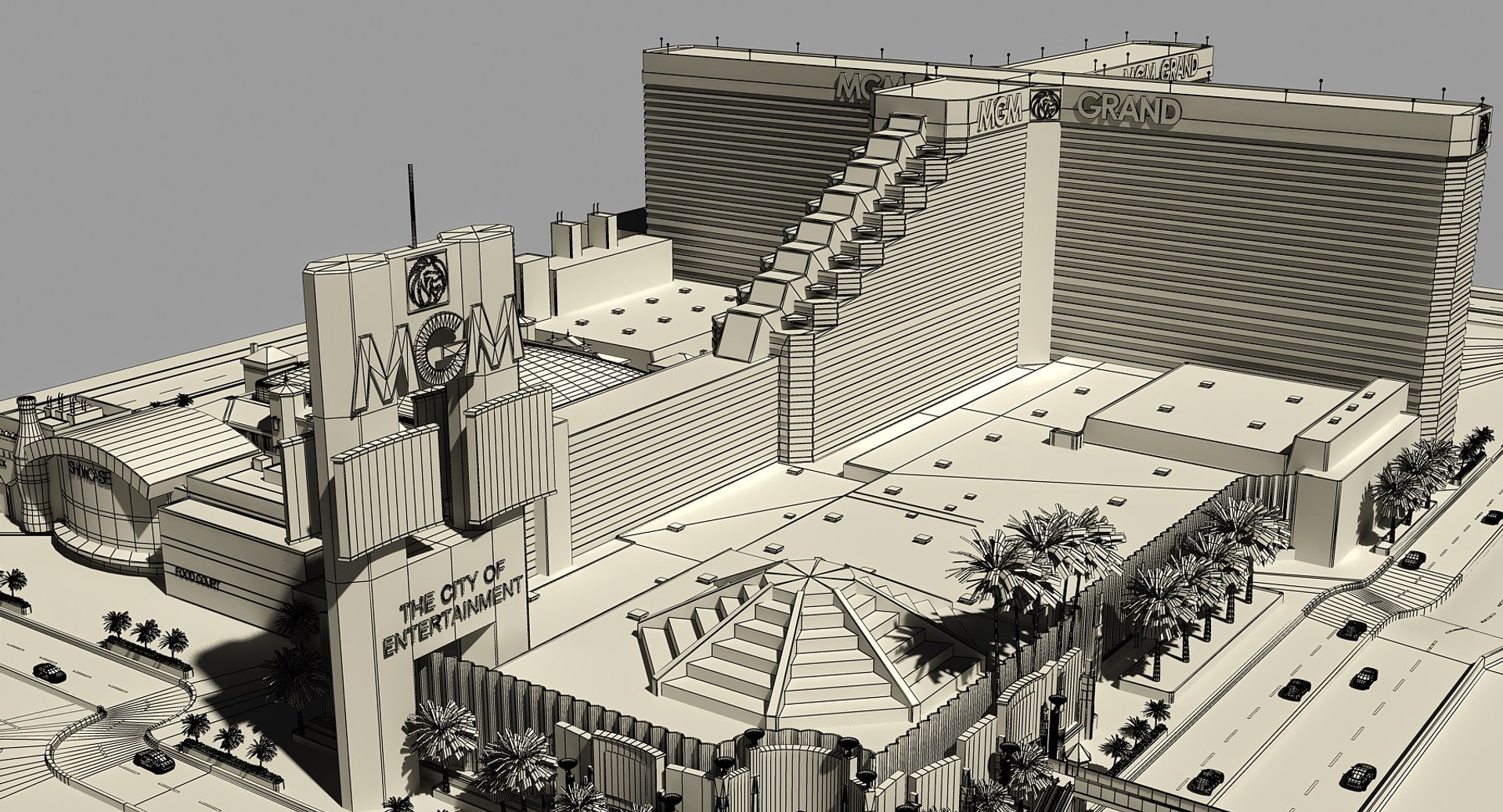 Mgm Grand Building Las Vegas 3d Dxf